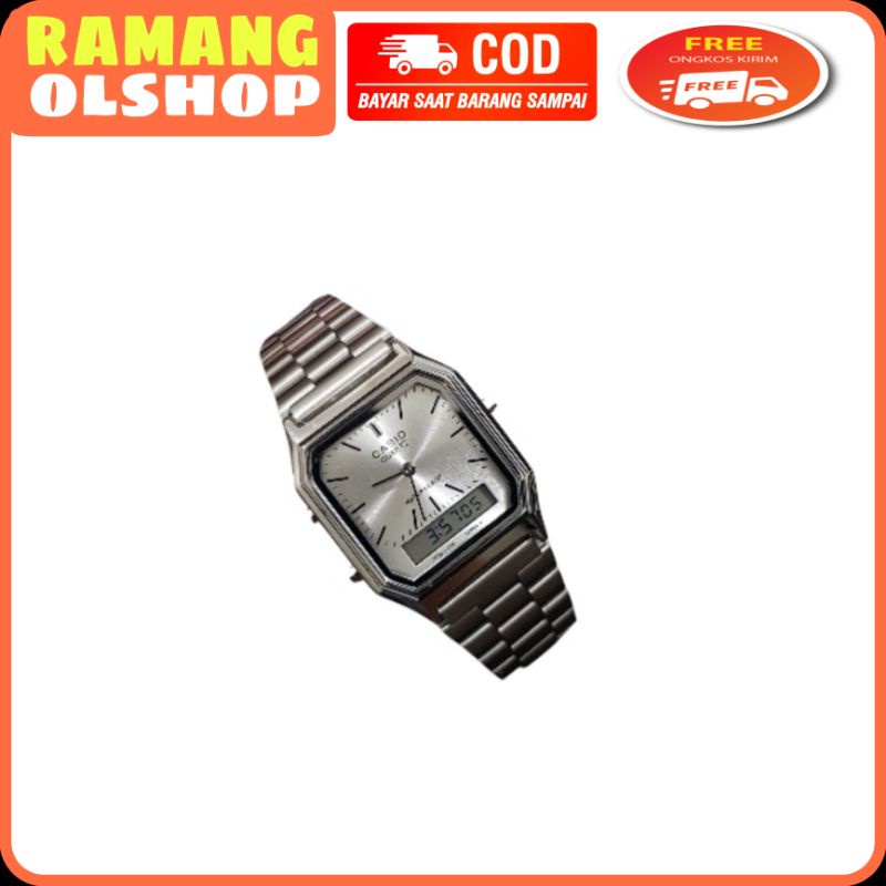 Jual Jam tangan wanita dan pria digital casio A230 | Shopee Indonesia