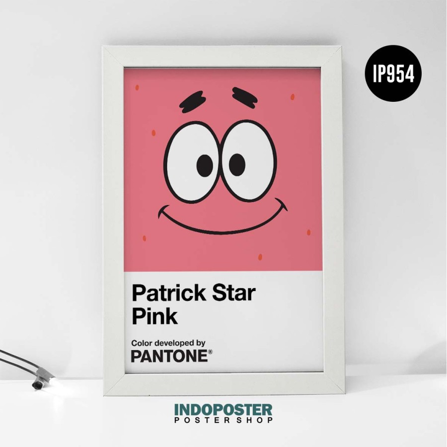Jual Poster Spongebob Patrick Star Pink Pantone PIPIMOCI A2 60X40cm ...