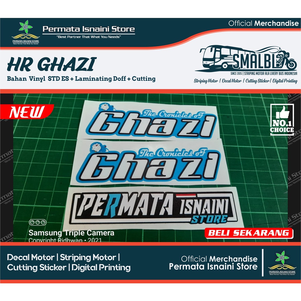 Jual Sticker Vinyl Julukan Po Haryanto Ghazi HR by Pis | Shopee Indonesia