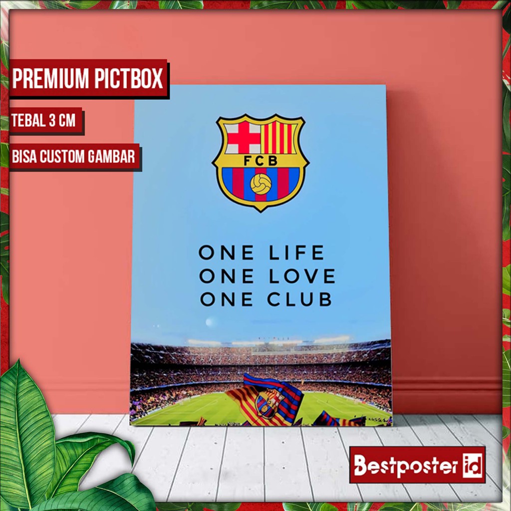 Jual Poster BARCELONA Frame Kayu Tebal BOLA 0163 | Shopee Indonesia