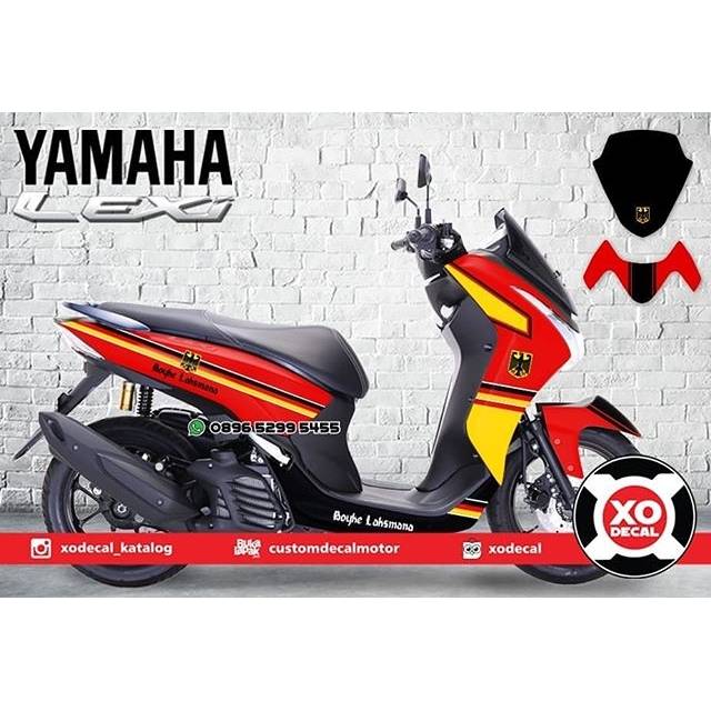 Jual DECAL STICKER YAMAHA LEXI GERMANY LIVERY DESIGN | Shopee Indonesia