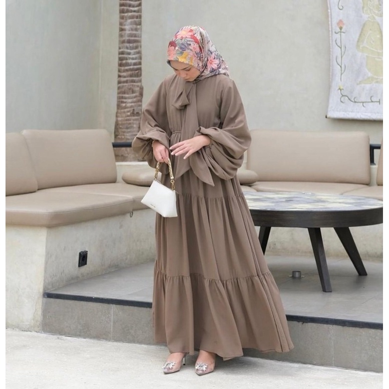 Jual GAMIS BLESIA RUFFLE MAXI MIDI DRESS REMAJA WANITA / BAJU DRESS ...