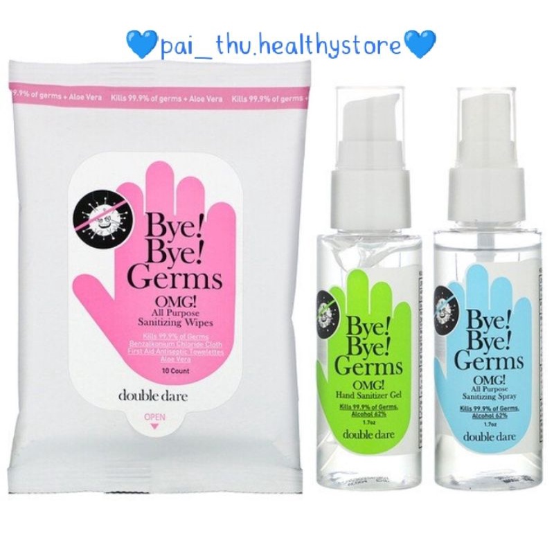 Jual Double Dare Bye Bye Germs Sanitizing Essential Kit-Set Sanitizer ...