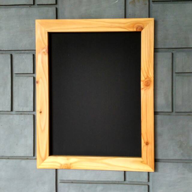 Jual Frame Board A3 type Slim, Pigora Kayu Papan Hitam untuk tulis ...