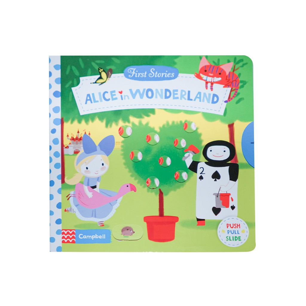 Jual Campbell First Stories Alice in Wonderland Push Pull Slide Book ...