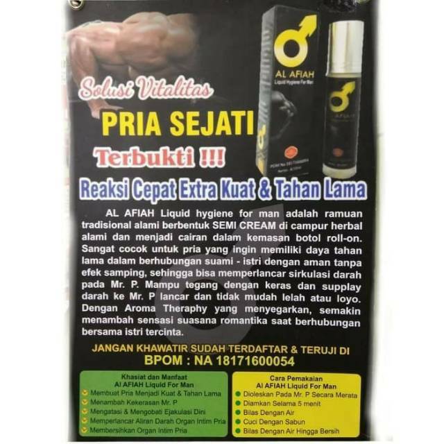 Jual Al Afiah Hygiene For Man 5ml ( izin BPOM ) | Shopee Indonesia