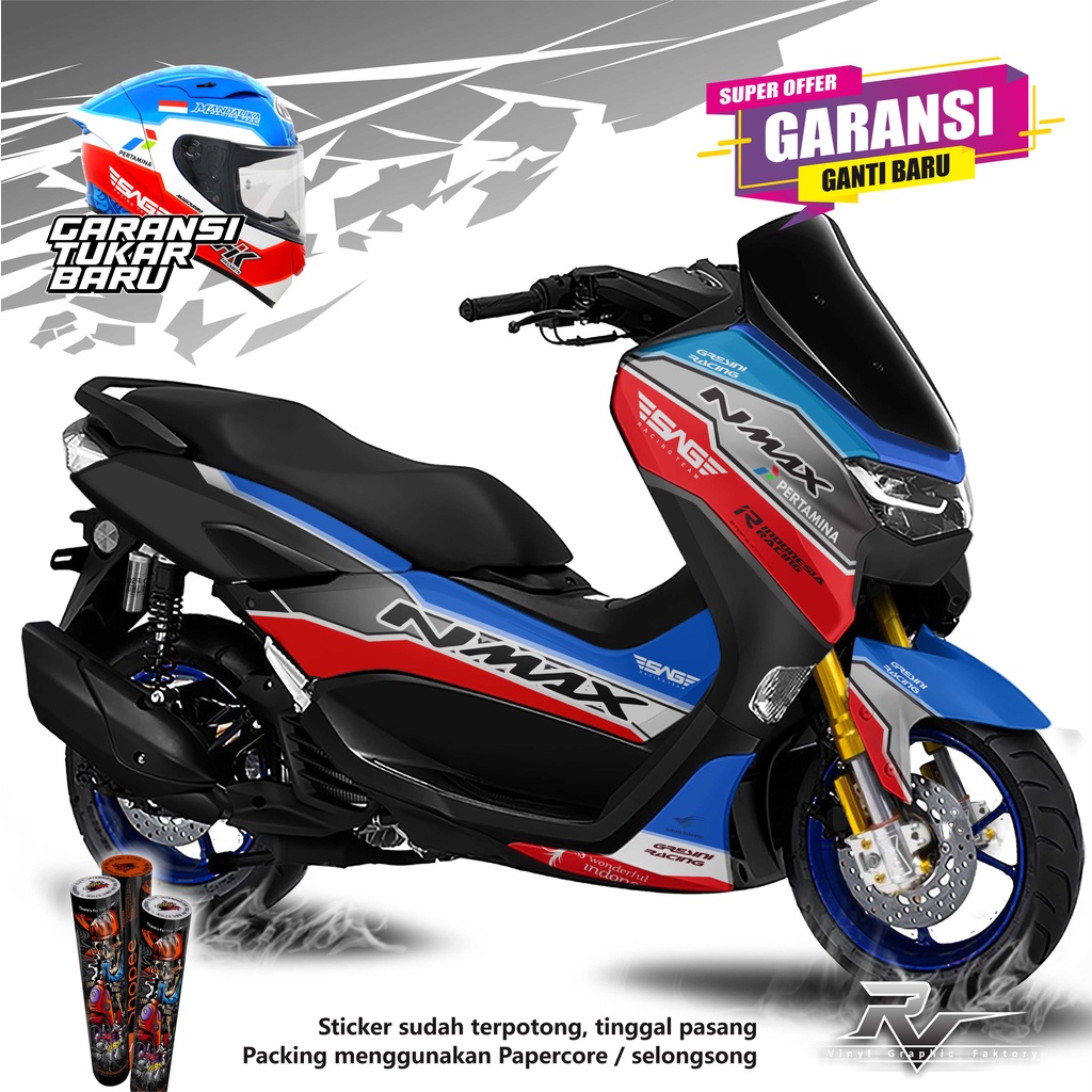 Jual n23 Decal stiker Sticker New Nmax 2019 - 2022 / Nmax old mandalika ...
