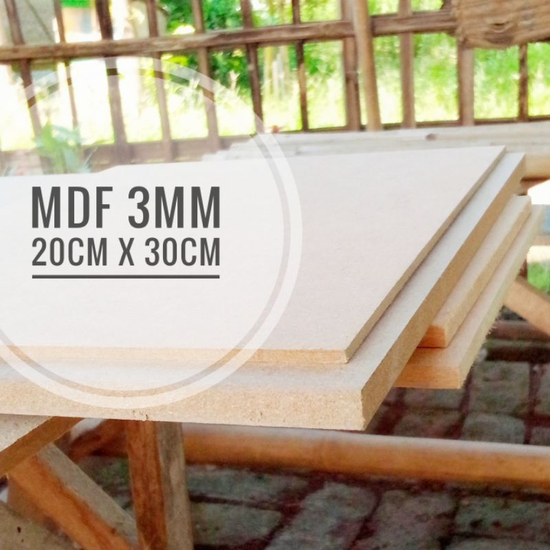 Jual kayu papan mdf hiasan dinding ukuran (3mm x 20cm x 30cm) isi 5pcs ...