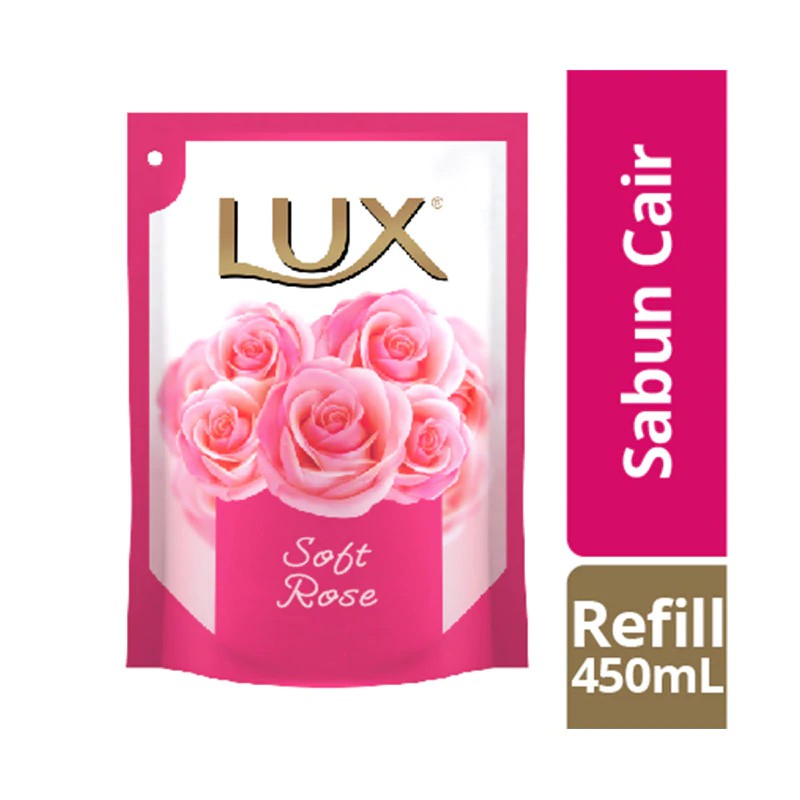 Jual LUX Sabun Mandi Cair Refill Soft Rose 450ml | Shopee Indonesia
