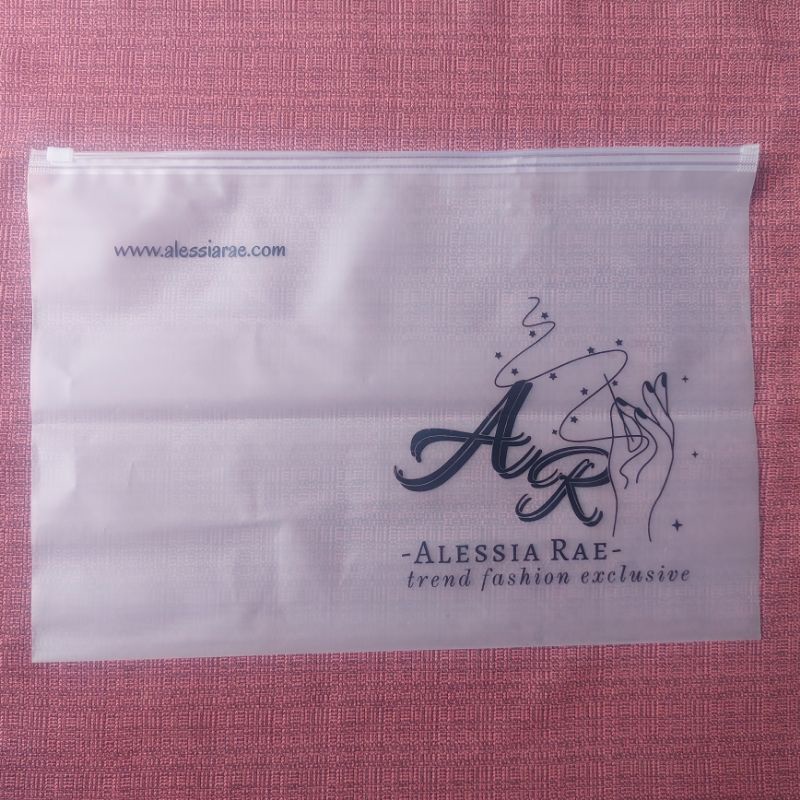 Jual [Isi 100pcs] Sablon plastik zipper lock travel pouch bag organizer ...