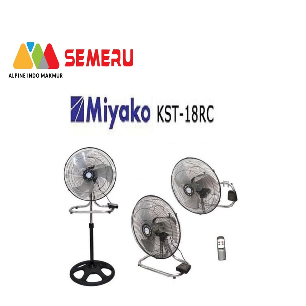 Jual MIYAKO INDUSTRIAL FAN 3 IN 1 REMOTE KST-18 RC | Shopee Indonesia