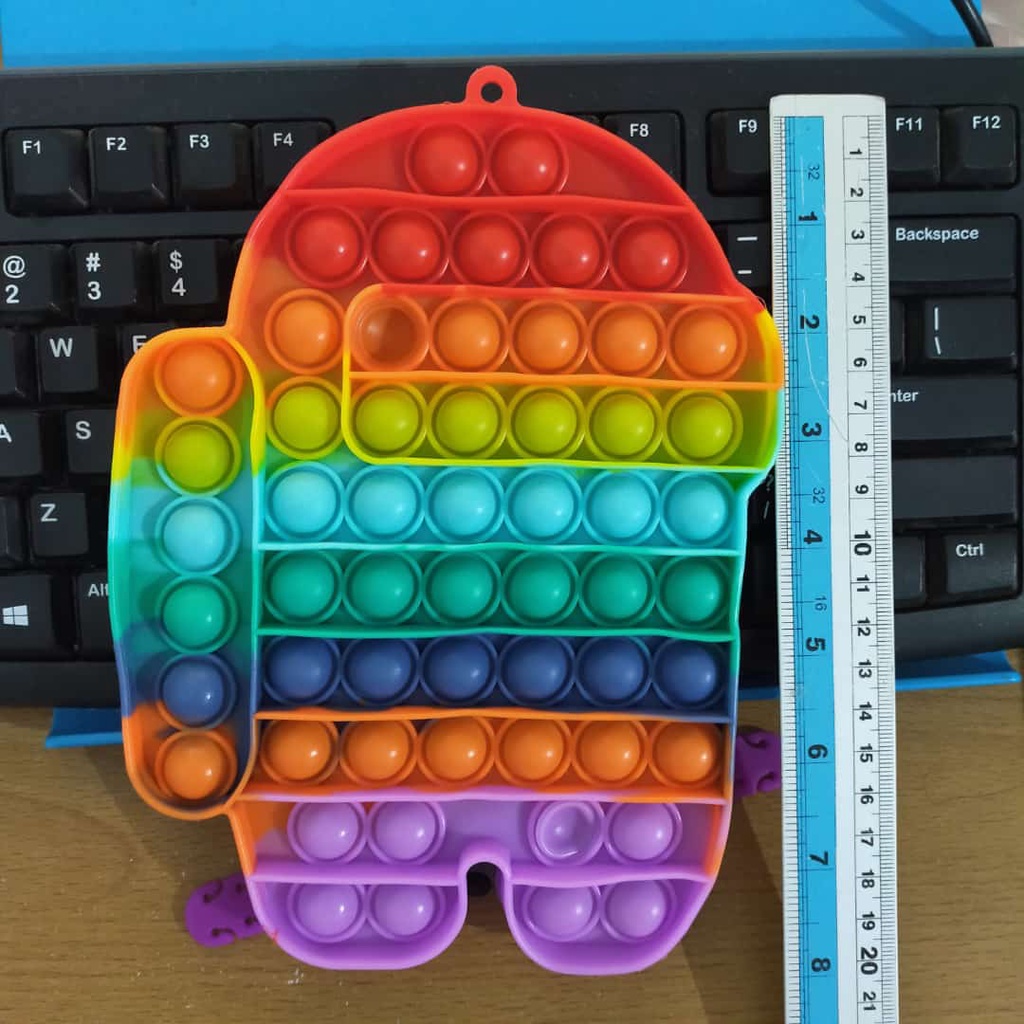 Jual MAIANAN ANAK POP IT RAINBOW JUMBO SIZE MINION SPONGEBOOB KARAKTER PUSH BUBBLE POP IT ...