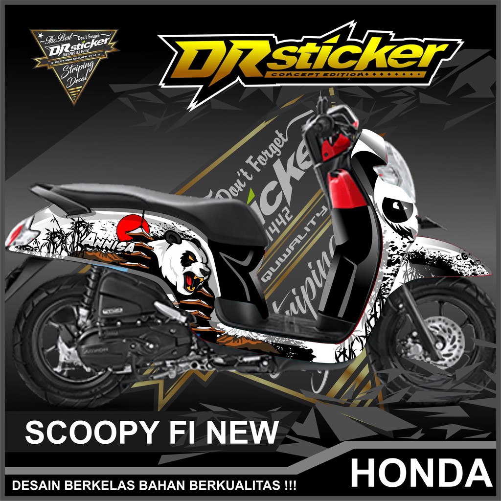 Jual Decal Custom Scoopy Fi 2017 2018 2019 Full Body Decal Full Scoopy ...