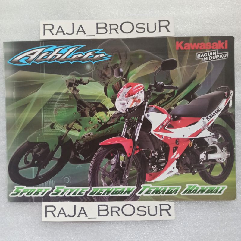 Jual Poster brosur katalog leaflet jadul lawas Kawasaki Athlete 2010 | Shopee Indonesia