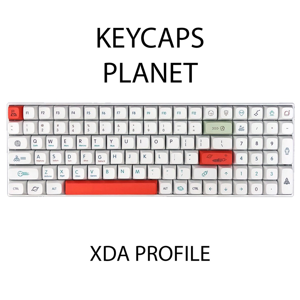 Jual KEYCAPS PLANET XDA PROFILE SUBLIM MECHANICAL KEYBOARD SINGLE SHOT ...