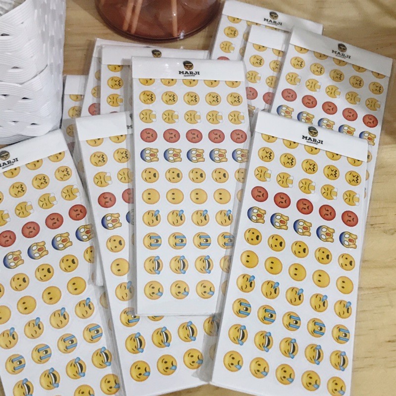 Jual STIKER EMOTICON (1 pack isi 12 lembar) | Shopee Indonesia