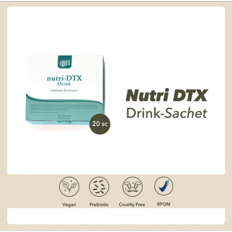 Jual Nutri DTX drink sachet | Shopee Indonesia