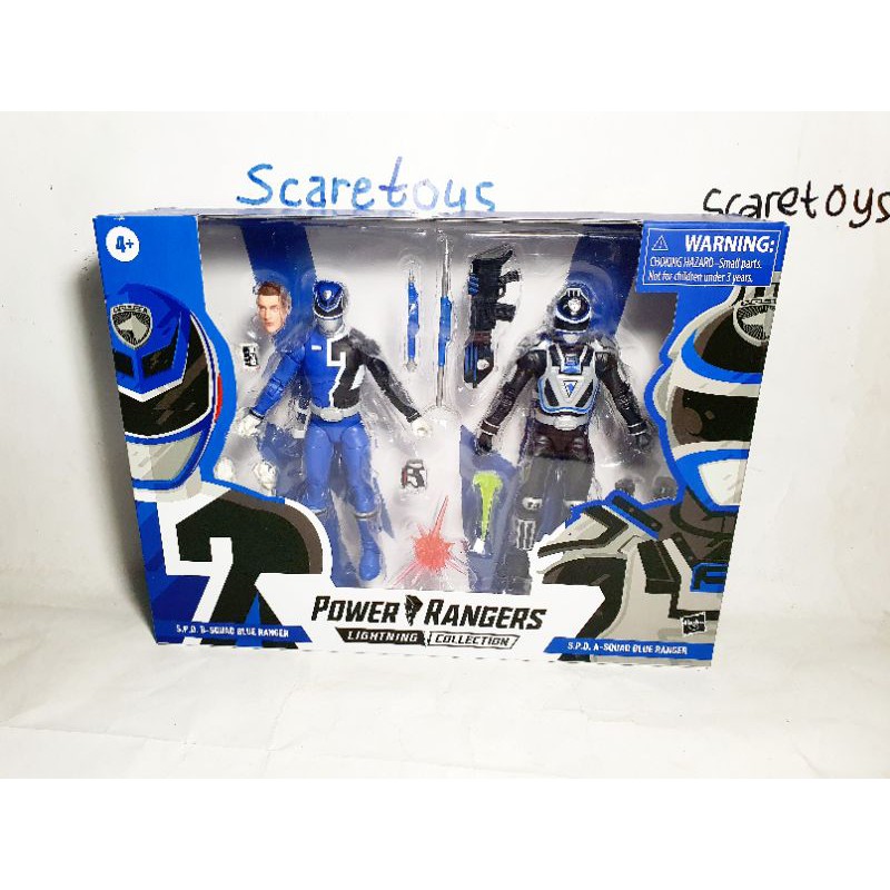 Jual Lightning collection Power Rangers spd b squad blue ranger & spd a ...