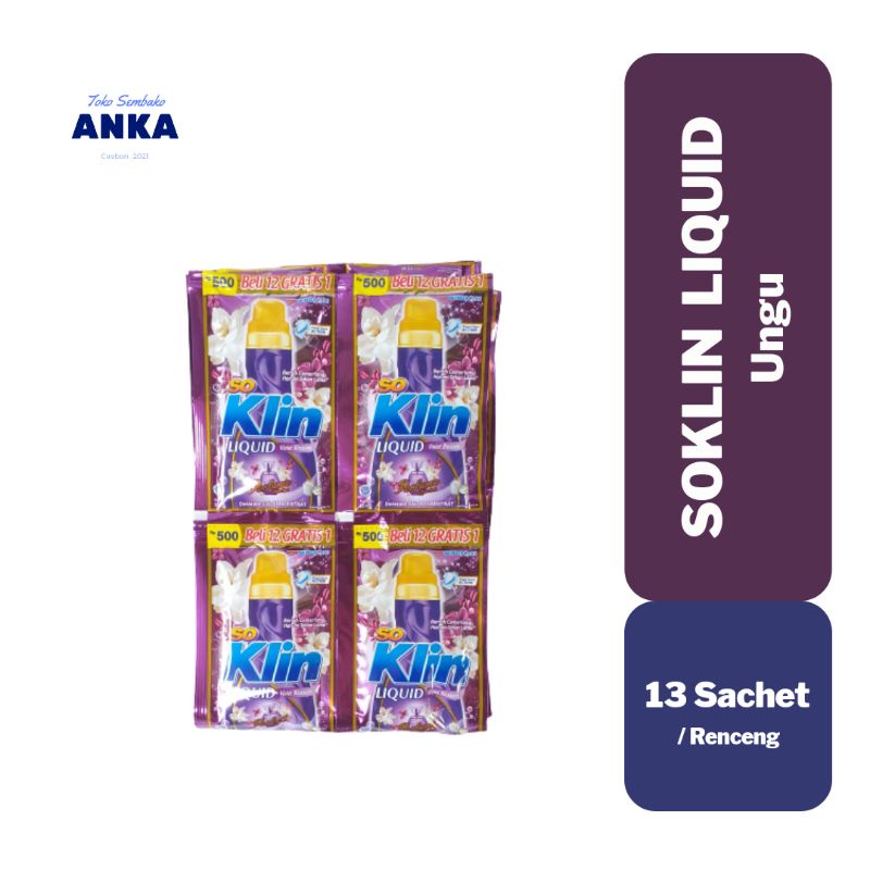 Jual Soklin So Klin Liquid Detergent Cair Violet Blossom Warna Ungu Isi ...