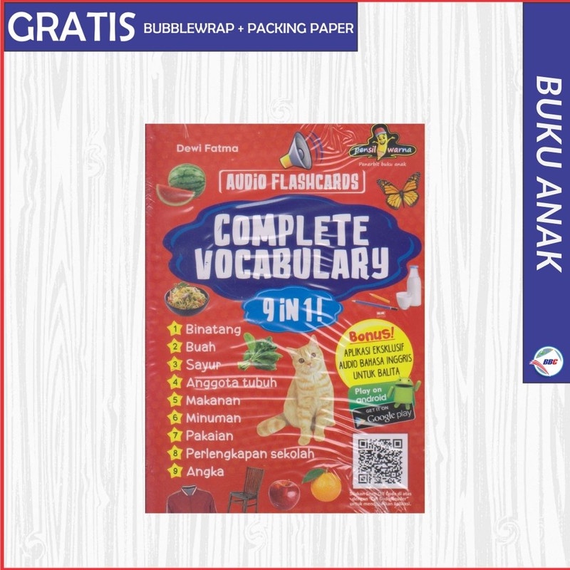Jual BUKU NEW BRAIN BOOSTER FLASHCARDS-COMPLETE VOCABULARY 9 IN 1 ...