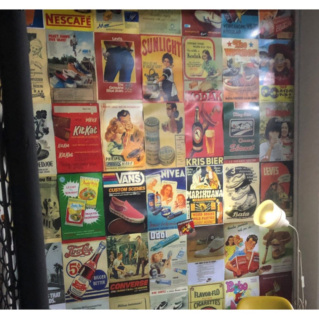 Jual [50 PCS] POSTER IKLAN JADUL CHINESE JAPANESE RETRO AESTHETIC ...