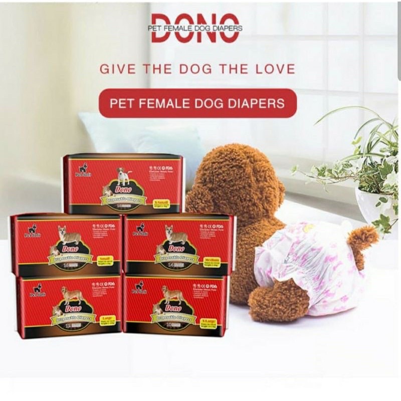 Jual Dono Female Small Dog Cat Diapers (per bag) | Shopee Indonesia