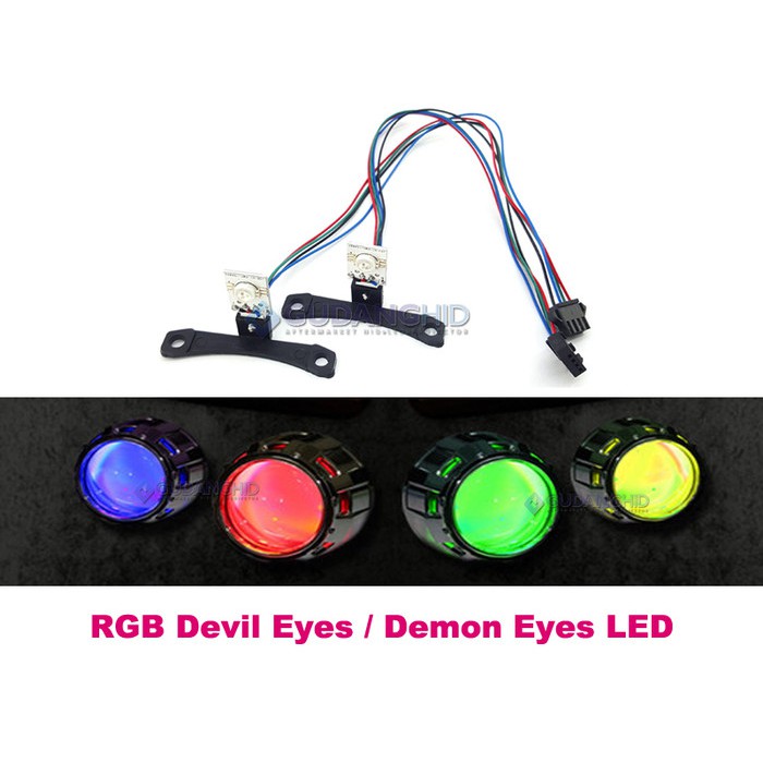 Jual RGB Demon Eye LED Devil Eyes Untuk Projector 3.5" MH1 G1 AES ...