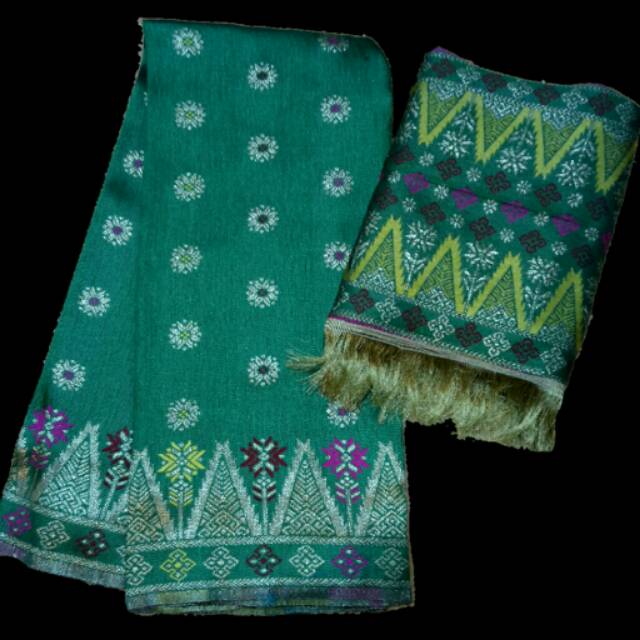 Jual Kain Songket dan Selendang warna Hijau | Shopee Indonesia