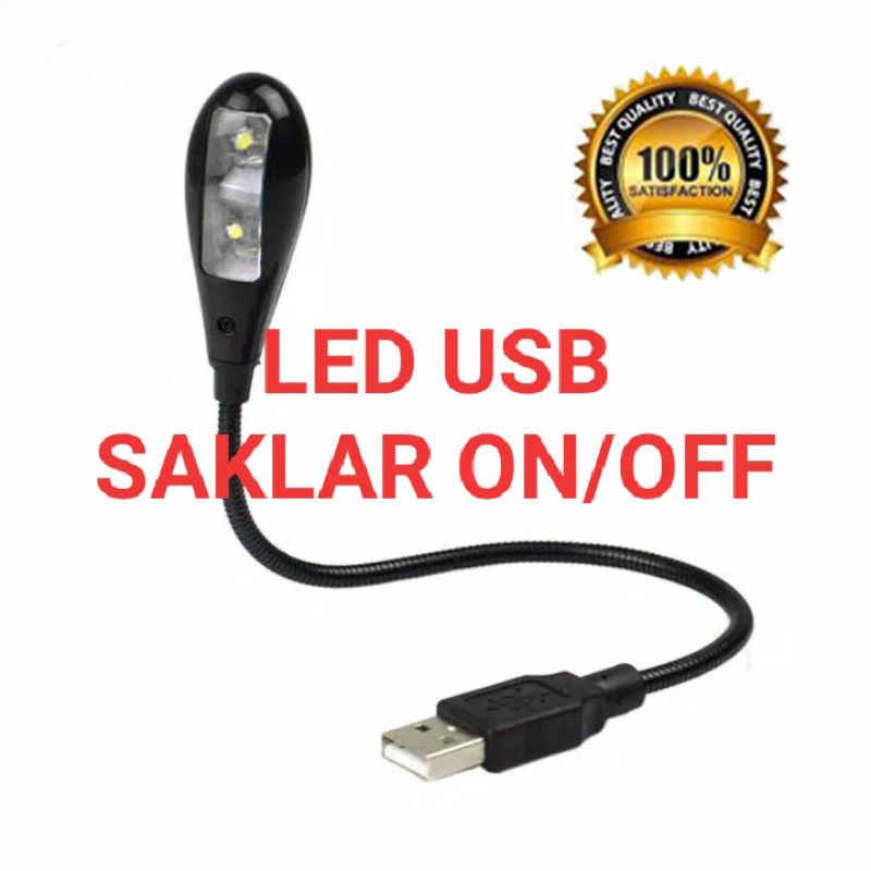 Jual Lampu mini led usb 2 mata led kabel flexible saklar on/off | Shopee Indonesia