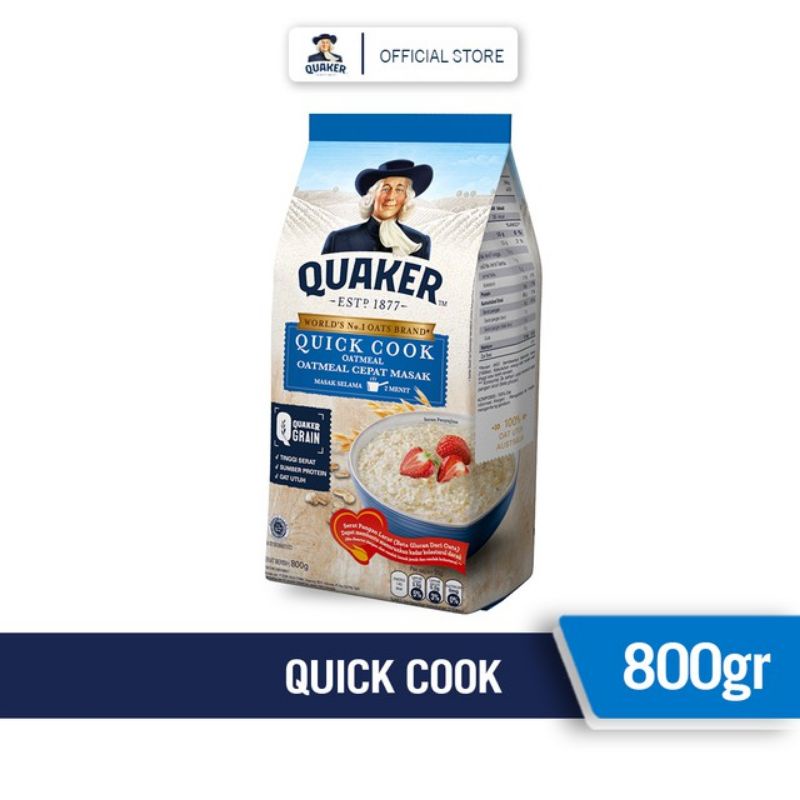Jual QUAKER QUICK COOKING OATMEAL 800Gr | Shopee Indonesia
