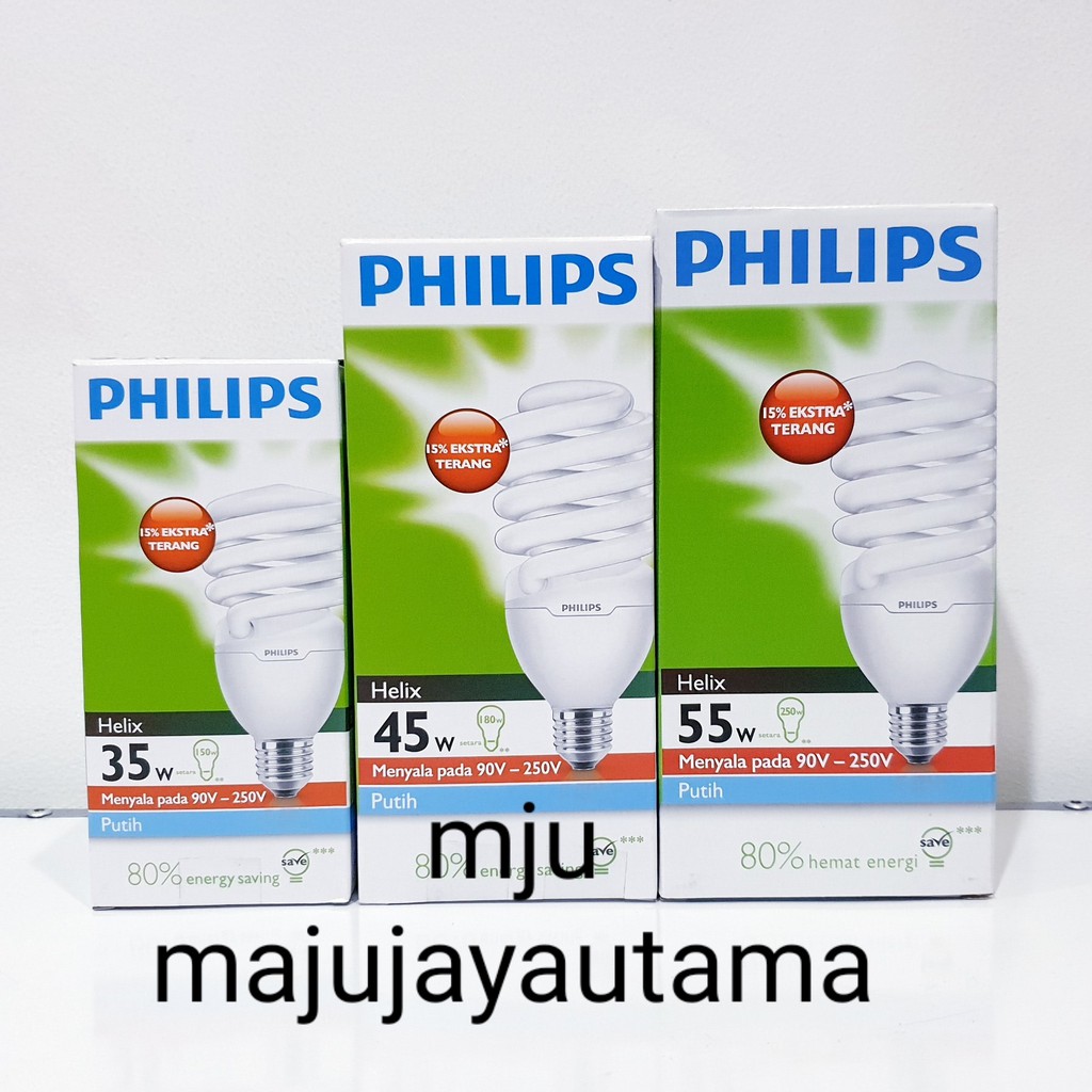 Jual Lampu philips helix tornado 35 watt, 45 watt, 55 watt putih | Shopee Indonesia