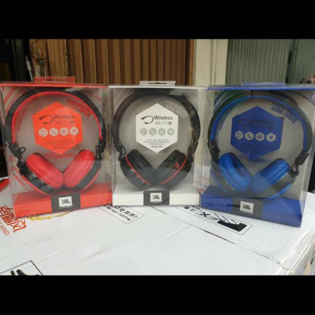 Jual Handset earphone bluetooth wireless JBL 771A Extra mega bass | Shopee Indonesia