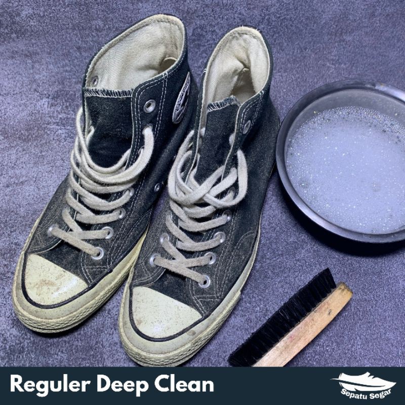 Jual Reguler Deep Clean - Cuci Sepatu Seluruh Bagian | Shopee Indonesia