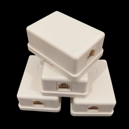 Jual Roset Soket RJ11 Line Telp Telephone 1 Lubang Model KITANI ...