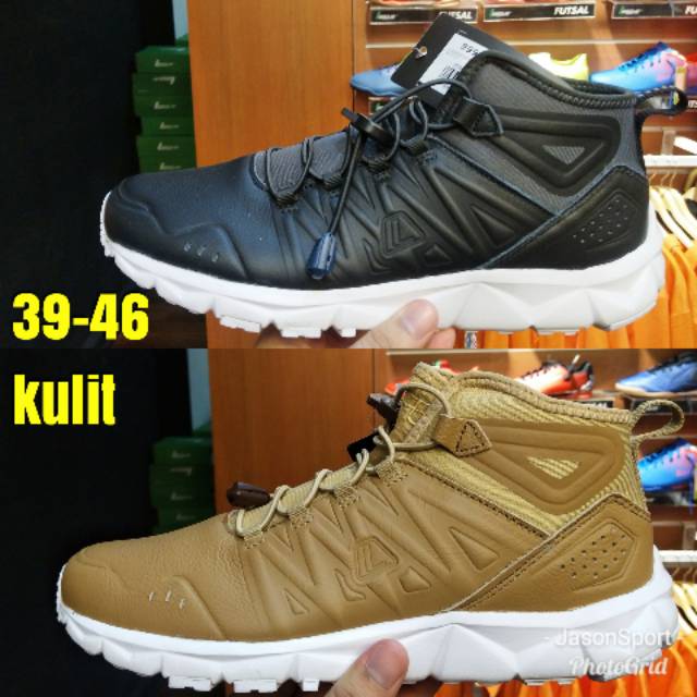 Jual Sepatu League Pria Kumo Mid M Leather Running shoes Cowo Sneakers ...