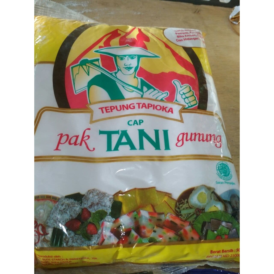 Jual Tepung Tapioka Cap Pak Tani Gunung 500 g | Shopee Indonesia