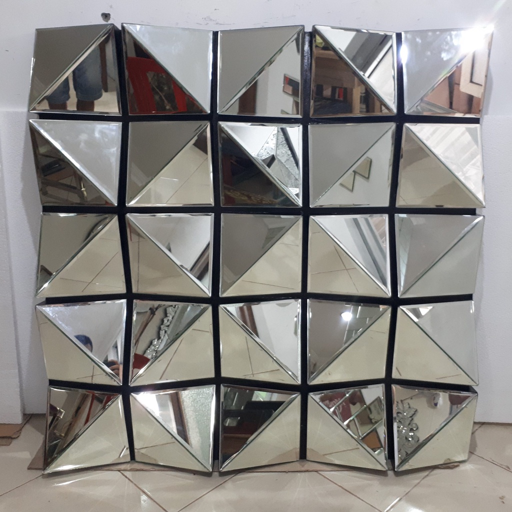 Jual Cermin Modern 3D Cermin Dekorasi Dinding Gantung 120X120 cm ...