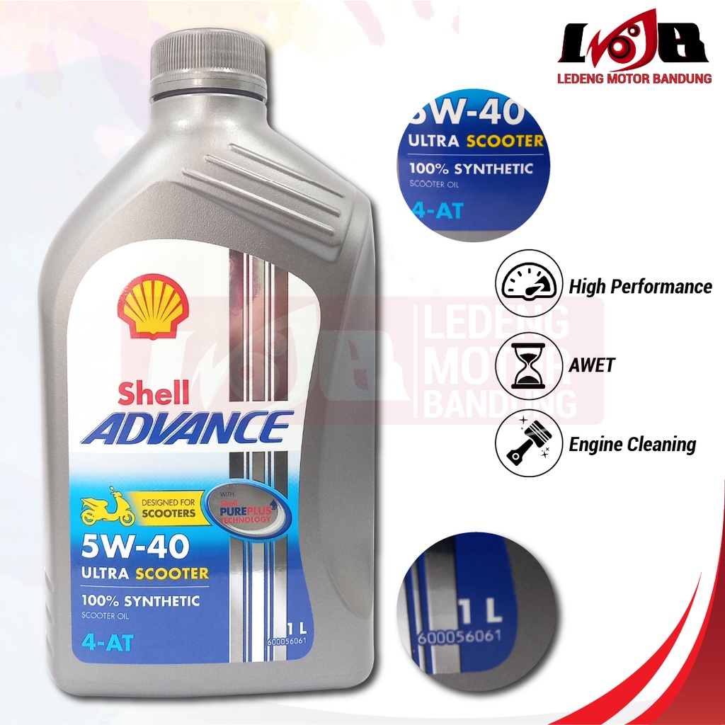 Jual Matic Shell Advance Ultra Scooter Synthetic 5w40 Oli Motor Matik ...