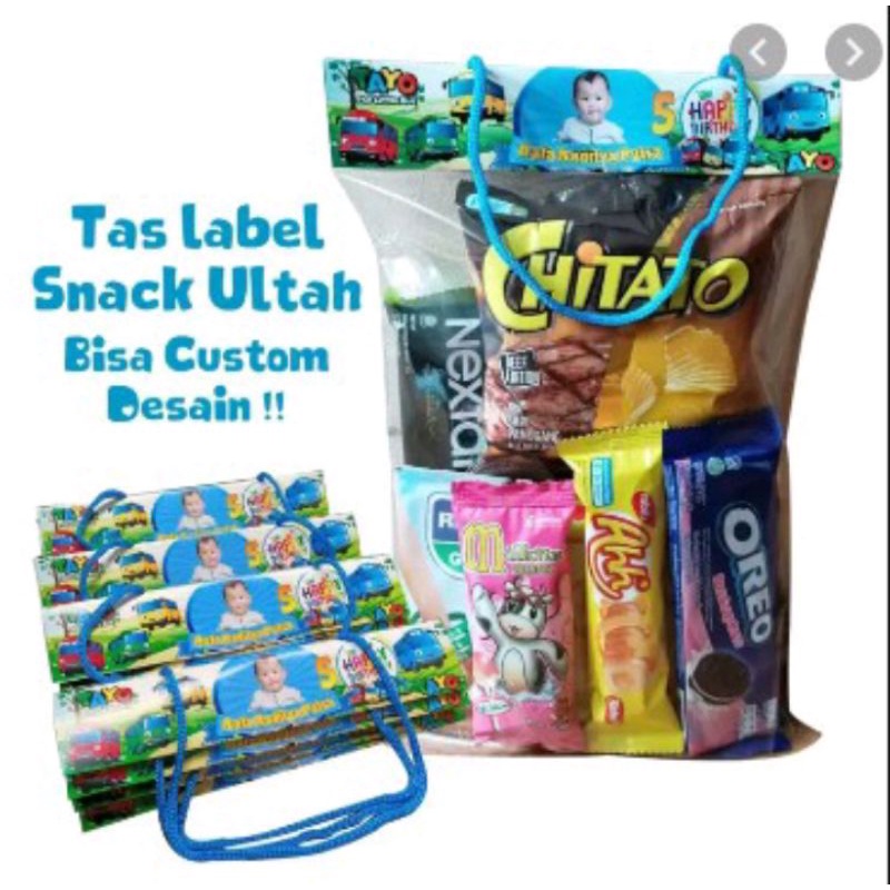 Jual Label Snack ultah ulang tahun custom Hanya Label | Shopee Indonesia