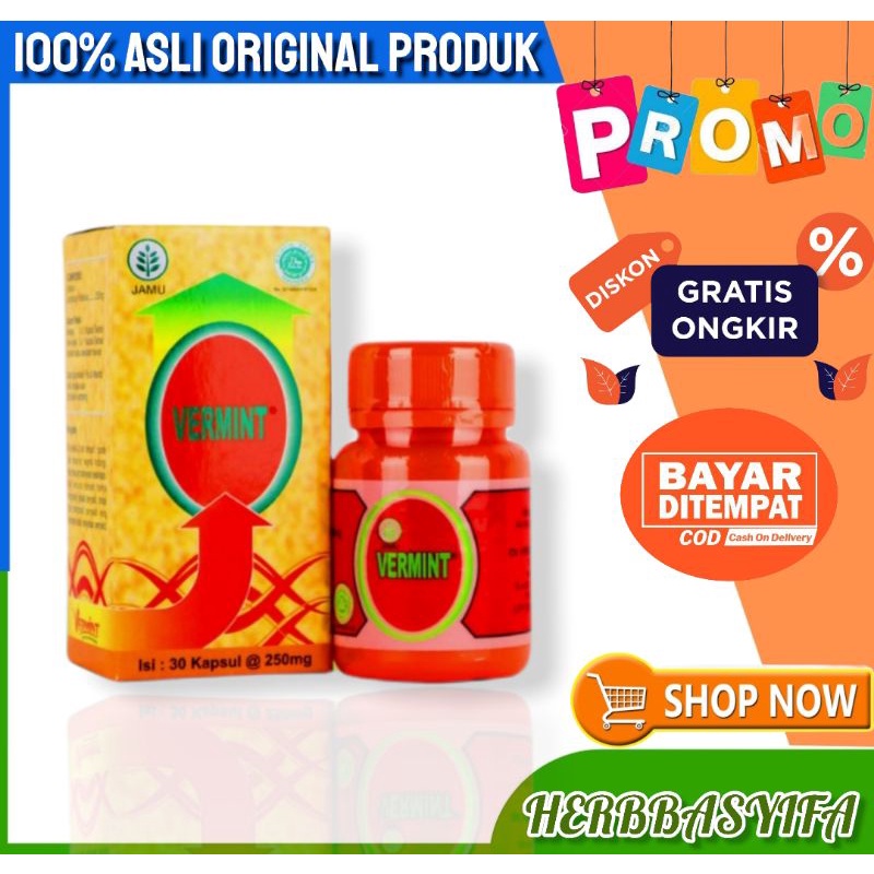 Jual Obat Types Typus Extrak Cacing tanah Asli Vermint / Vermin isi 30 ...