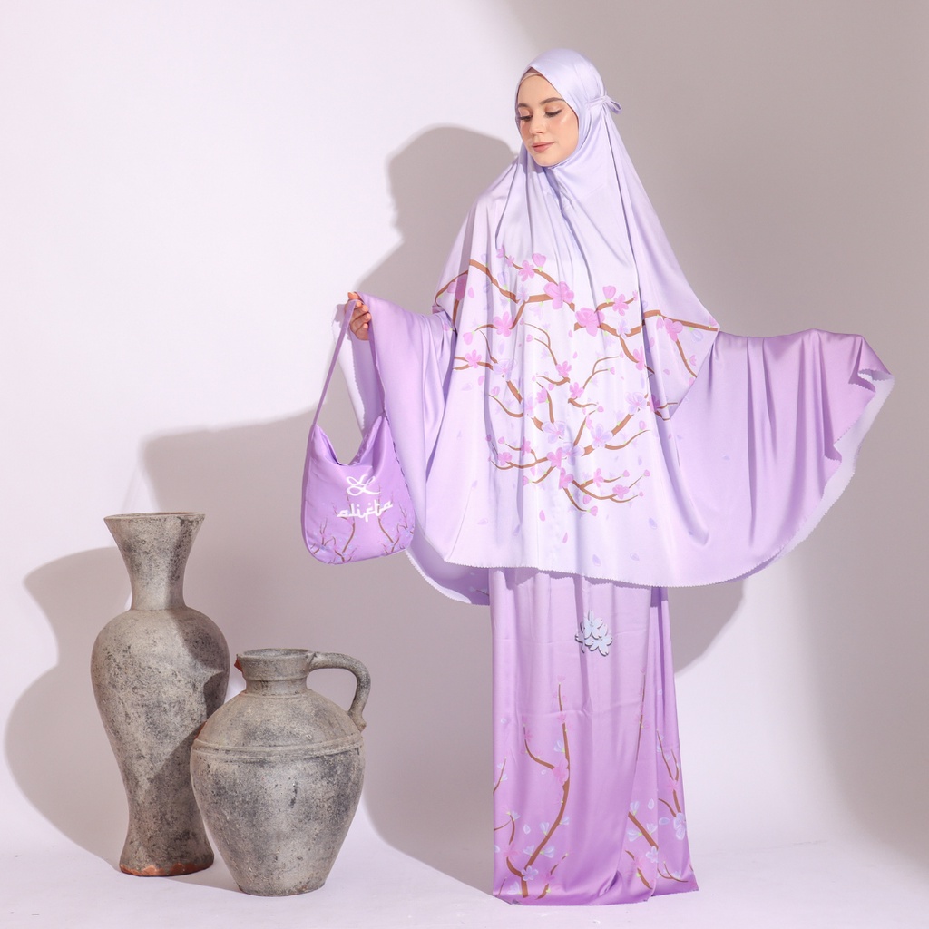 Jual ALIFTA MUKENA ARMANI SILK ( UNGU ) | Shopee Indonesia