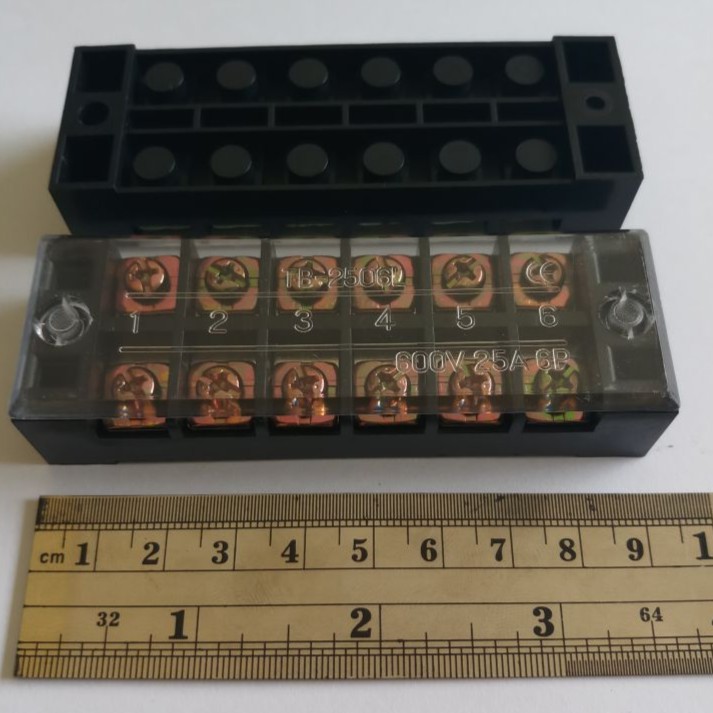 Jual Terminal Block 25A 6P 600V Terminal Kabel Listrik Blok 2506 | Shopee Indonesia