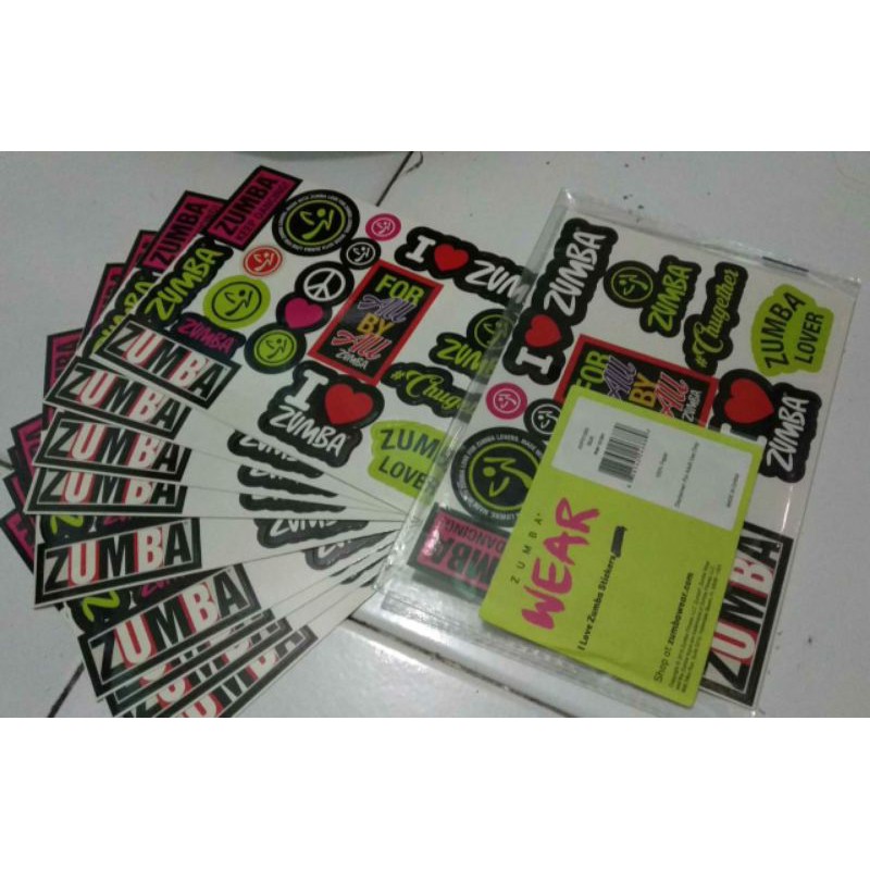 Jual Stiker Zumba/sticker zumba ori/sticker ZW/sticker ZumbaWear ori ...