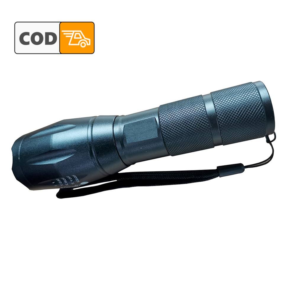 Jual Senter LED Cas Rechargable Tactical USB Flashlight Zoomable Super ...