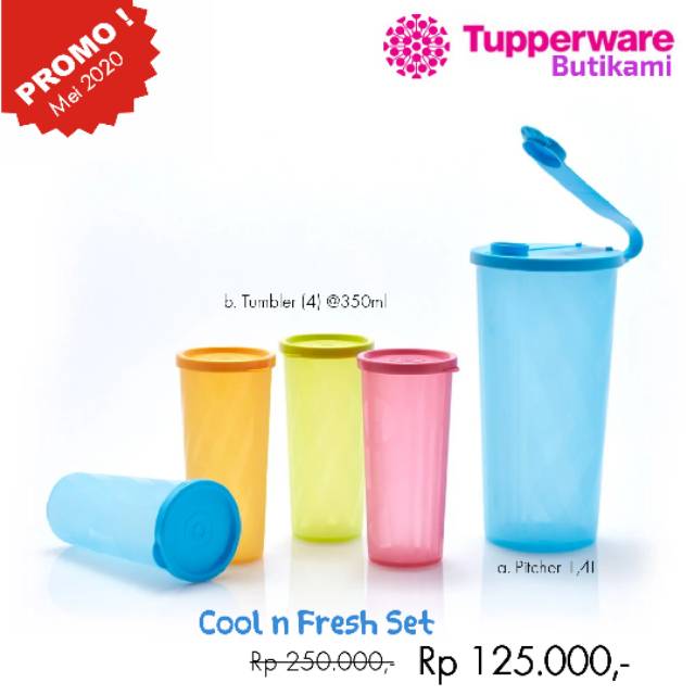 Jual Tupperware Cool n Fresh Set / Set Jug dan Tempat minum HK250 ...