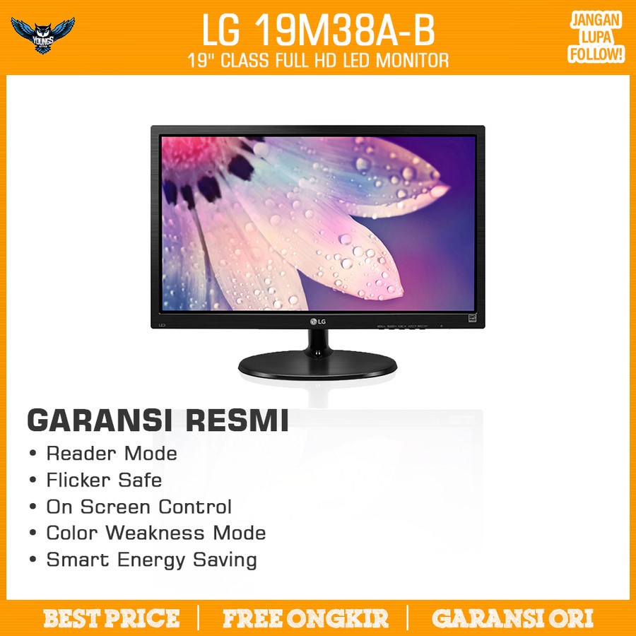 Jual LED LG 19M38A-B 19" VGA DSUB | monitor analog 19 inch 19m38a ...