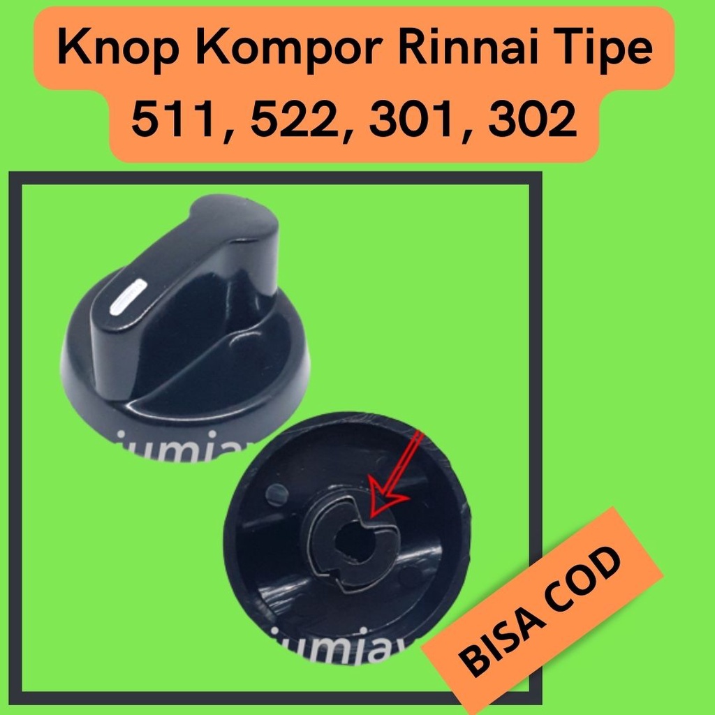 Jual Knop Handle Kompor Gas untuk Rinnai model Baru bahan ABS Rinai ...