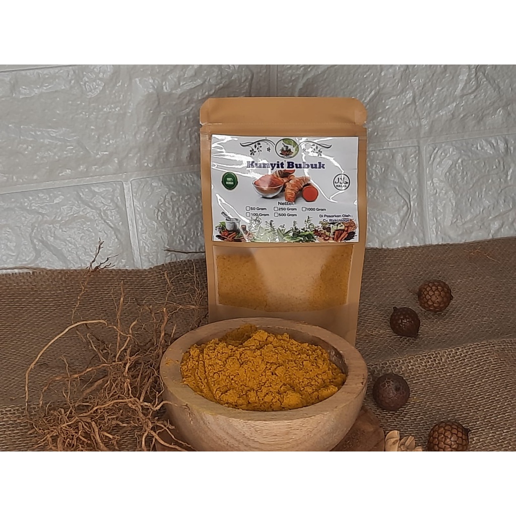 Jual KUNYIT KUNIR BUBUK ASLI KUALITAS PREMIUM BUMBU DAPUR REMPAH ...