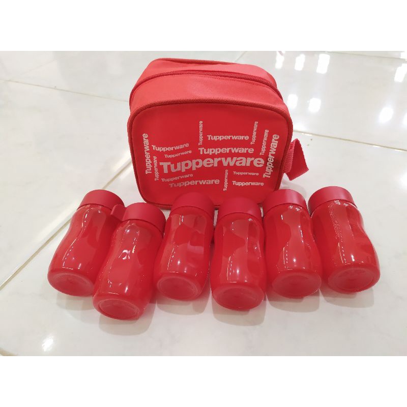 Jual mini botol merah set + pouch | Shopee Indonesia