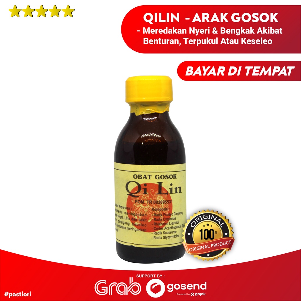 Jual OBAT GOSOK QILIN arak gosok untuk patah tulang - keseleo dan ...